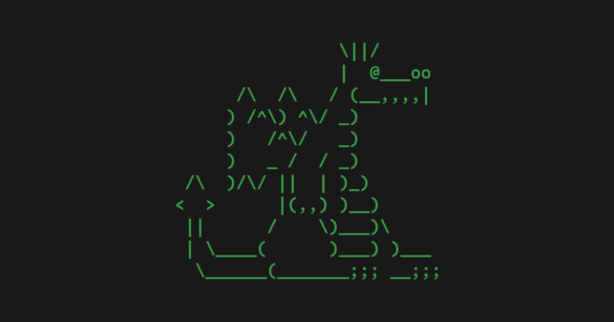 The Magic Ascii Dragon - Ascii Art - T-Shirt | TeePublic