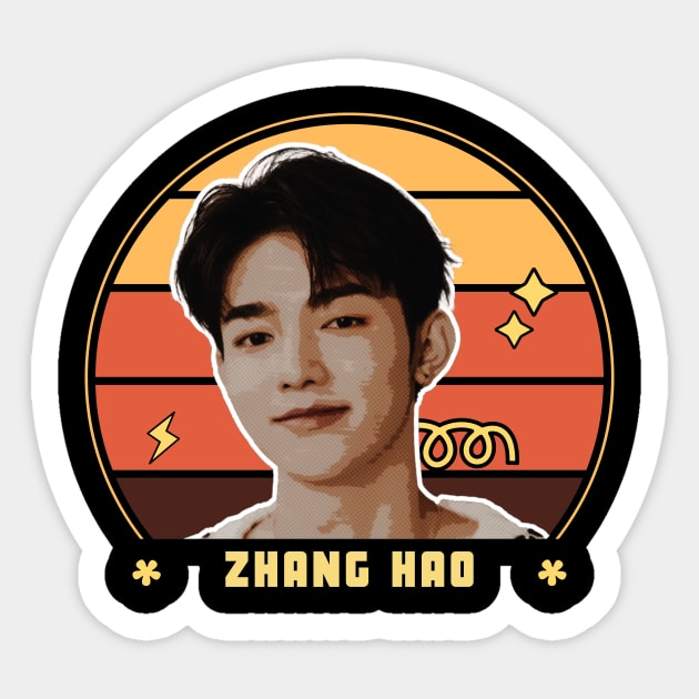 Retro Zhang Hao ZEROBASEONE - Zerobaseone - Sticker | TeePublic