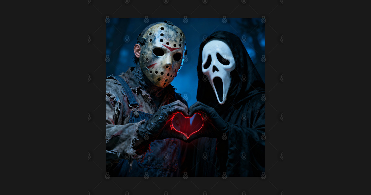 Jason Voorhees And Ghostface - Jason Voorhees And Ghostface - T-Shirt ...