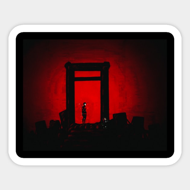 The Red Gate - Signalis - Sticker | TeePublic