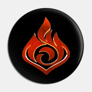 Genshin Impact Element Pyro Pins and Buttons for Sale | TeePublic