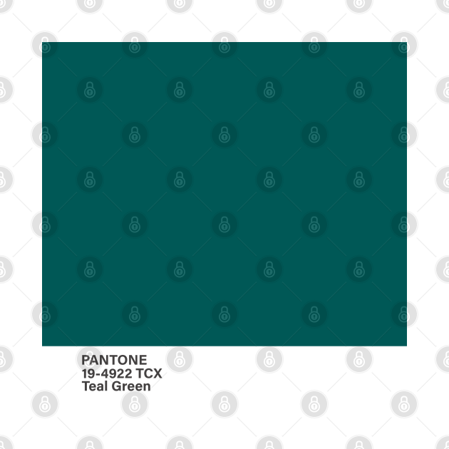 pantone 19-4922 TCX Teal Green - Pantone Color - T-Shirt | TeePublic