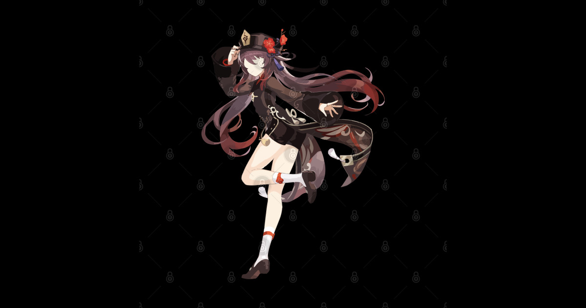 Genshin Impact Hu Tao - Genshin Impact - Sticker | TeePublic