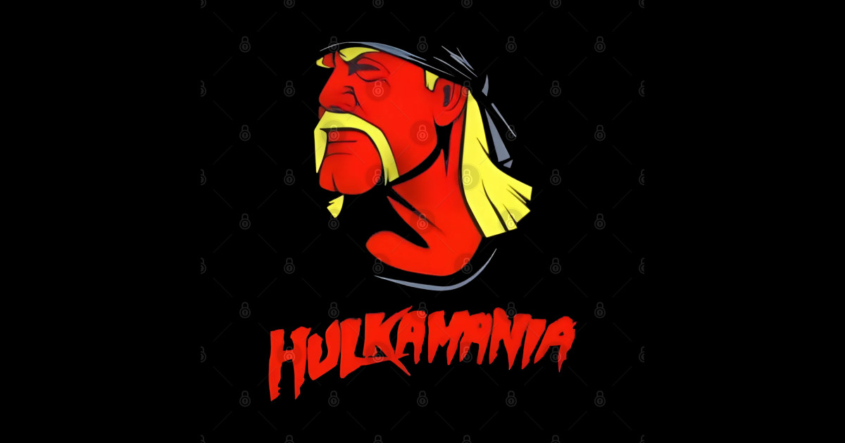 Hulk Hogan cartoon vintage - Hulk Hogan - Posters and Art Prints ...