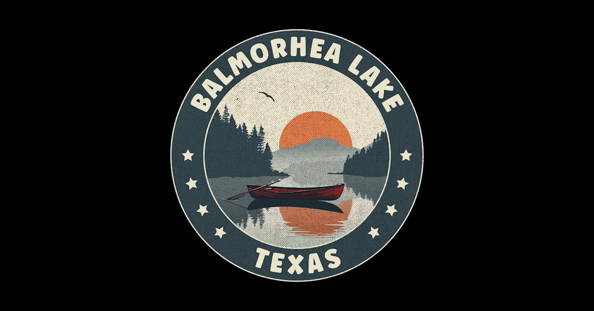 Balmorhea Lake Texas Sunset - Balmorhea Lake - Sticker | TeePublic