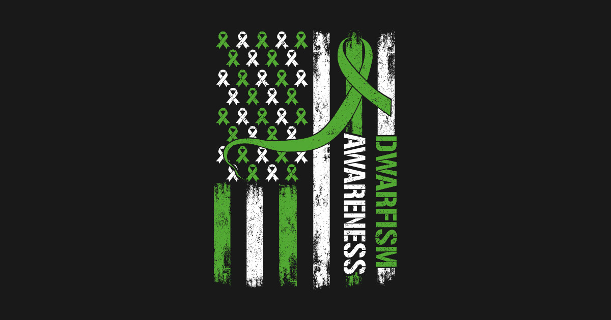 Dwarfism Awareness Month American Flag Ribbon - Dwarfism Awareness ...