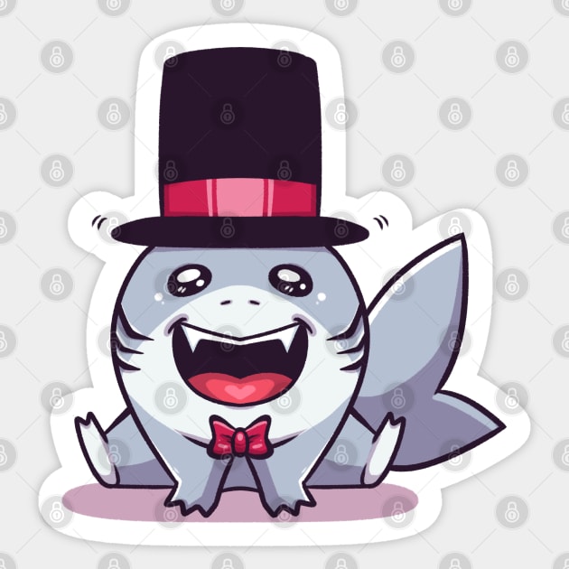 Fancy Jeff - Jeff The Land Shark - Sticker | TeePublic