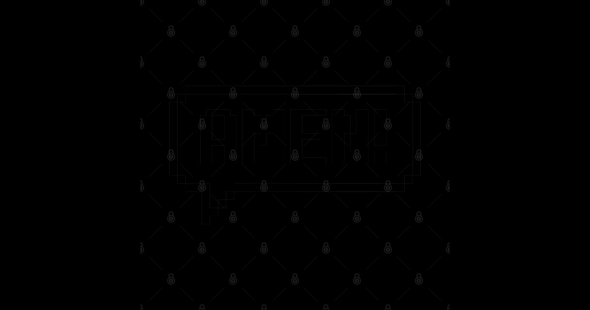 Amen! 8 bit pixelated speech bubble - 8 Bit Pixel Art Gifts - Sticker ...