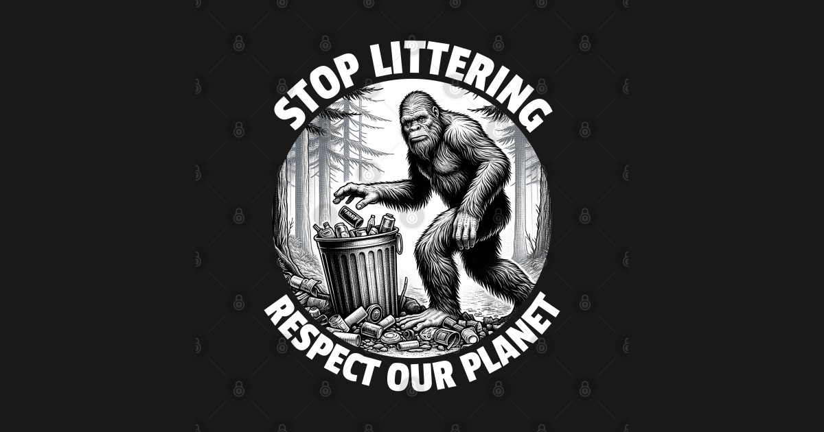 Stop Littering Respect Our Planet - Earth Day 2024 - T-Shirt | TeePublic