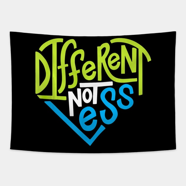 Different Not Less Tshirt for Autism Support - Different Not Less ...
