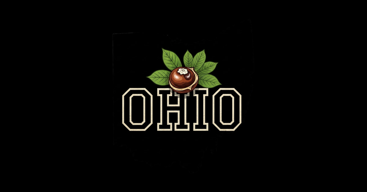 Ohio Buckeye Outline - Ohio Buckeye Outline - Sticker | TeePublic