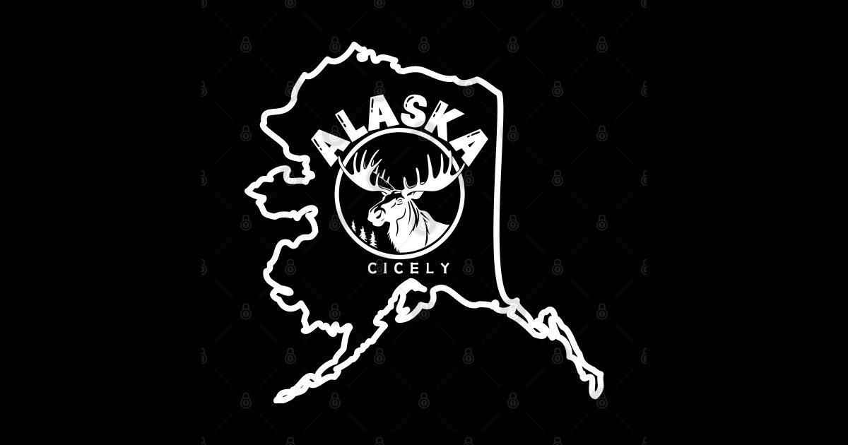 Moose Lovers-Alaska Cicely Map-Northern Exposure - Northern Exposure ...