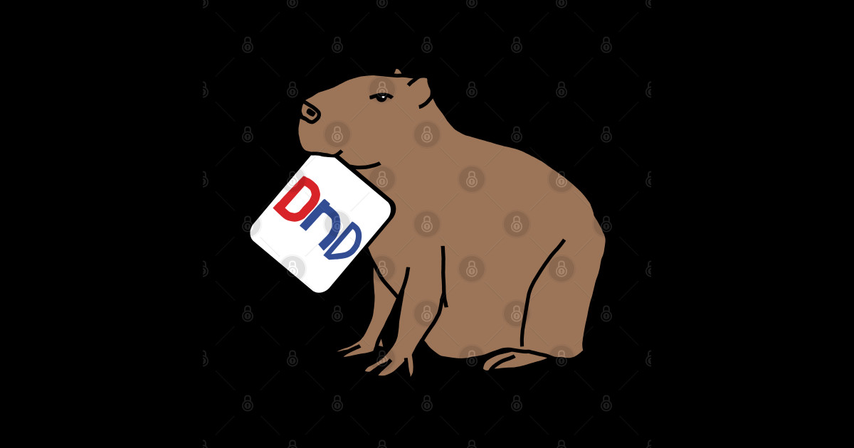 DND Capybara say Do not Disturb I am Gaming - Dungeons And Dragons ...
