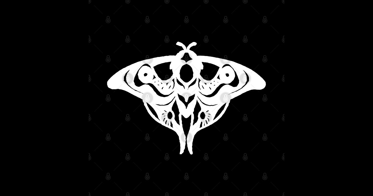 New Ellie's Moth Real Tattoo (White) - The Last Of Us - Sticker | TeePublic