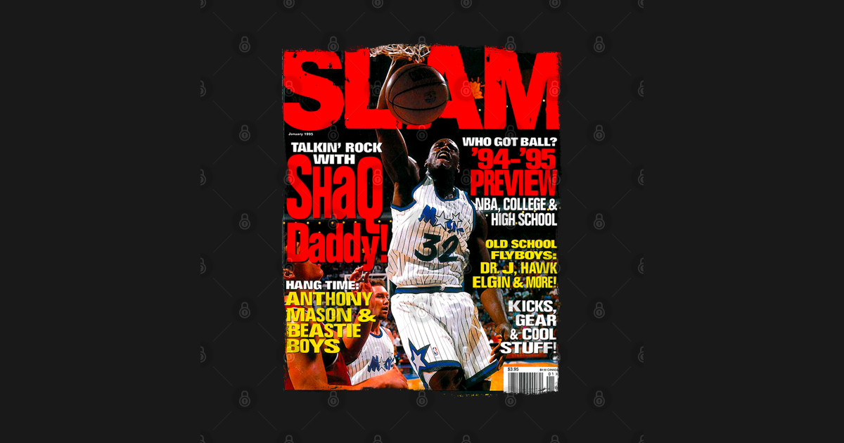 SHAQ - SLAM - Slam Magazine - T-Shirt | TeePublic