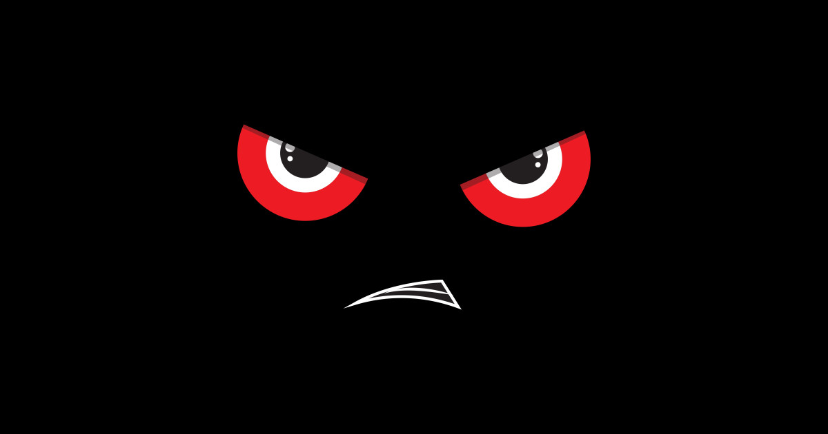 Angry face - Scary Face - Sticker | TeePublic