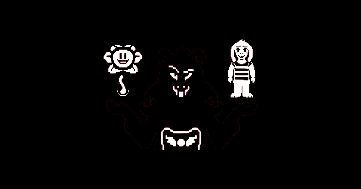 Asriel and Flowey - Undertale - Sticker | TeePublic