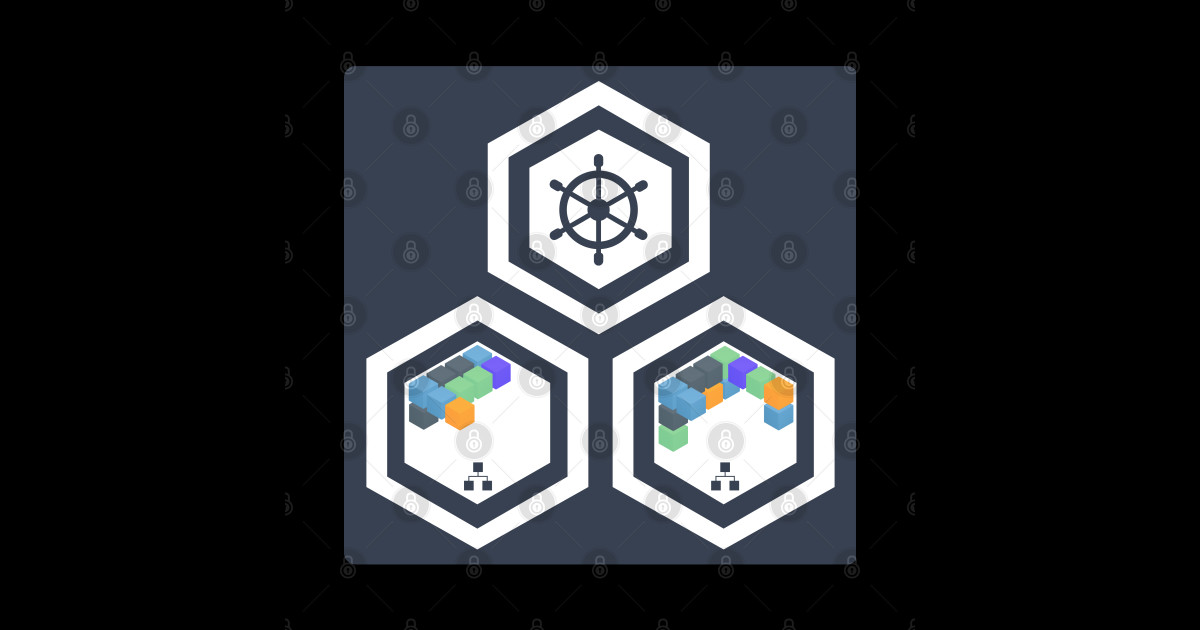 Microservices Kubernetes Cluster Control Plane Nodes Apps Services Dark