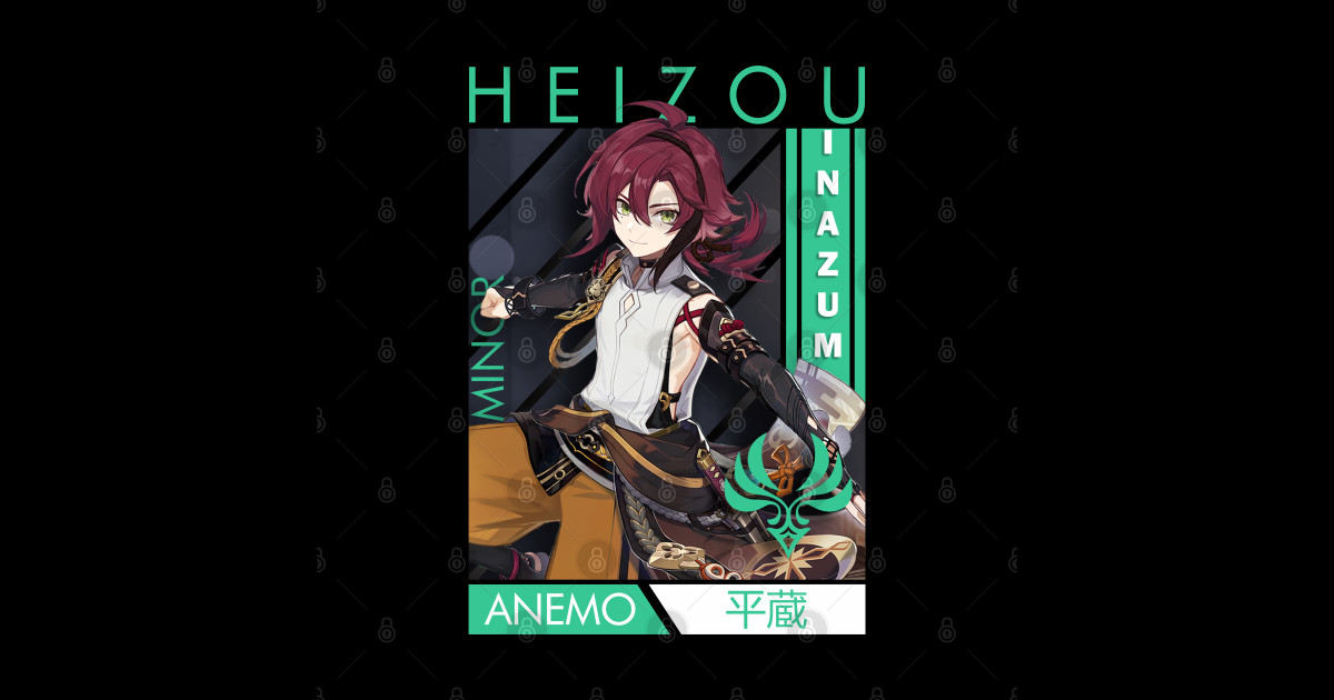 Shikanoin Heizou - Genshin Impact - Sticker | TeePublic