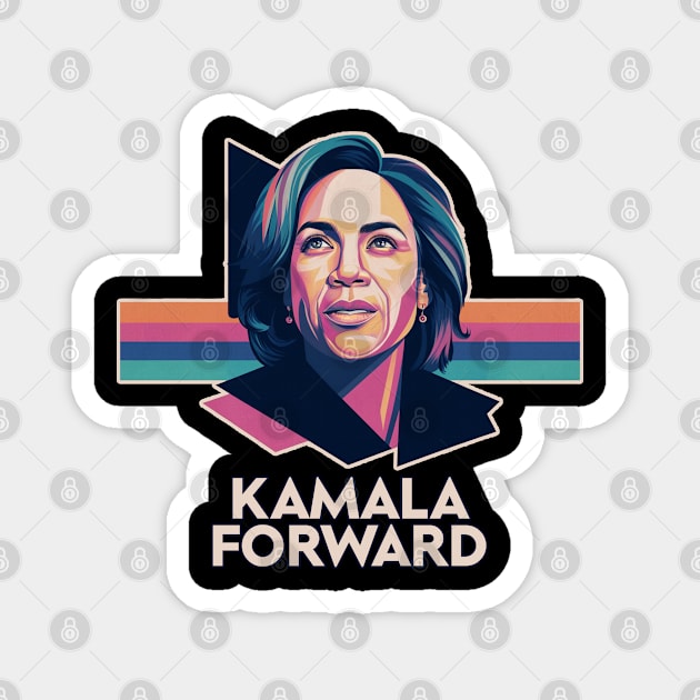 KAMALA FORWARD - POP ART DESIGN KAMALA HARRIS - Kamala Forward - Magnet ...