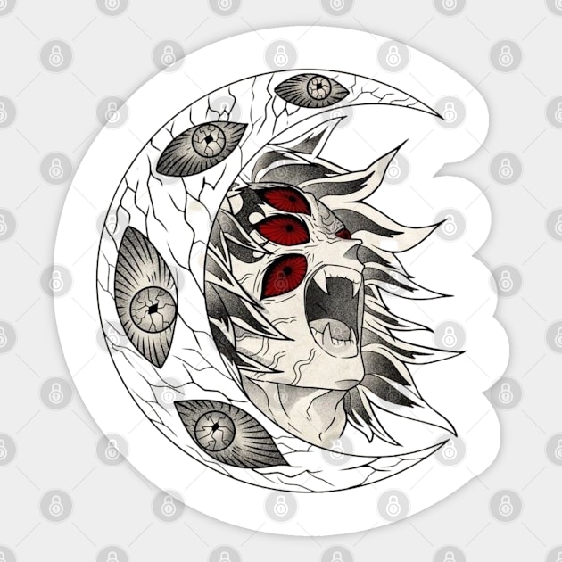 kokushibo first upper moon - Kokushibo Demon Slayer - Sticker | TeePublic