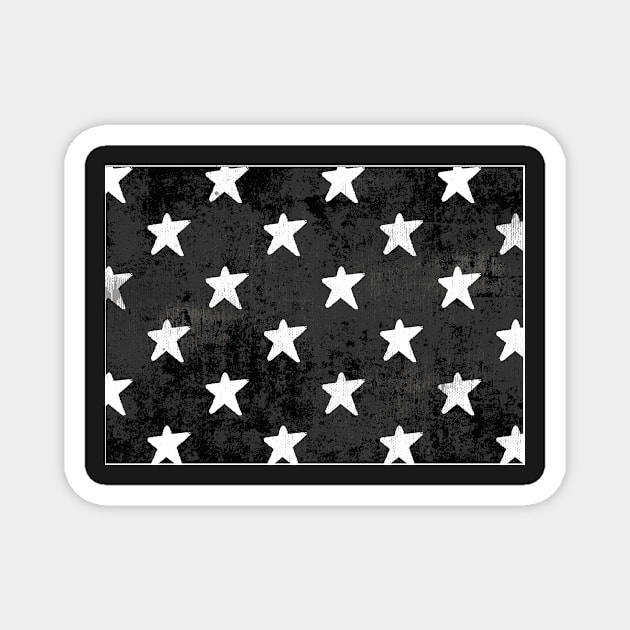 Rough Star Pattern, Design, Vector, Artwork, Pattern - Star - Magnet ...