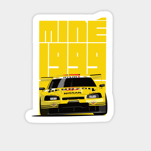 Nissan Skyline GTR R34 - Nissan - Sticker | TeePublic
