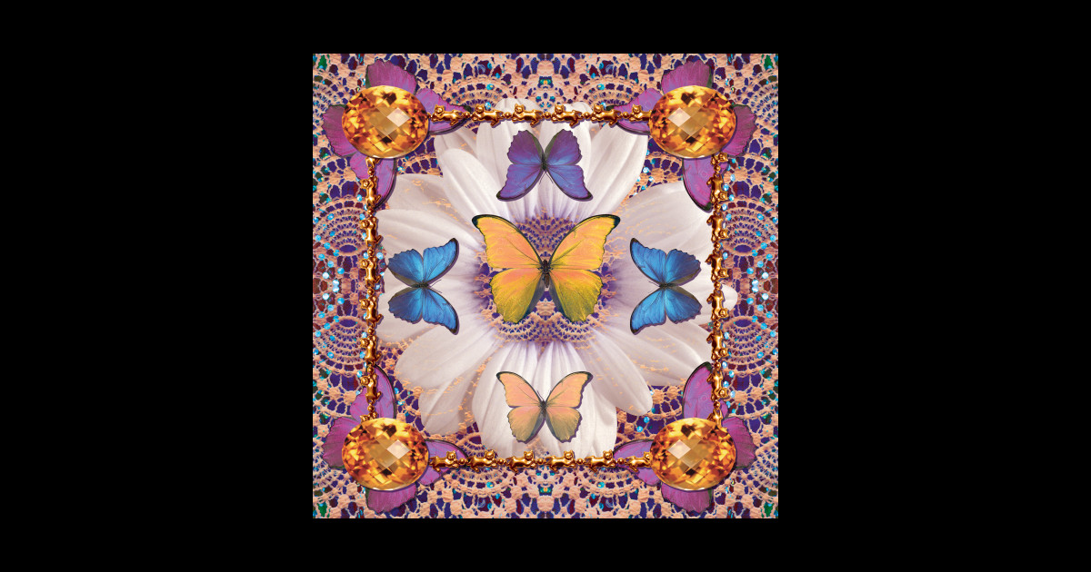 Lace Butterfly Hole - Stormymade - Posters and Art Prints | TeePublic