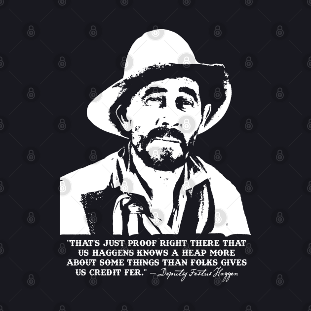 Festus Haggen from Gunsmoke - Gunsmoke - Baseball T-Shirt | TeePublic