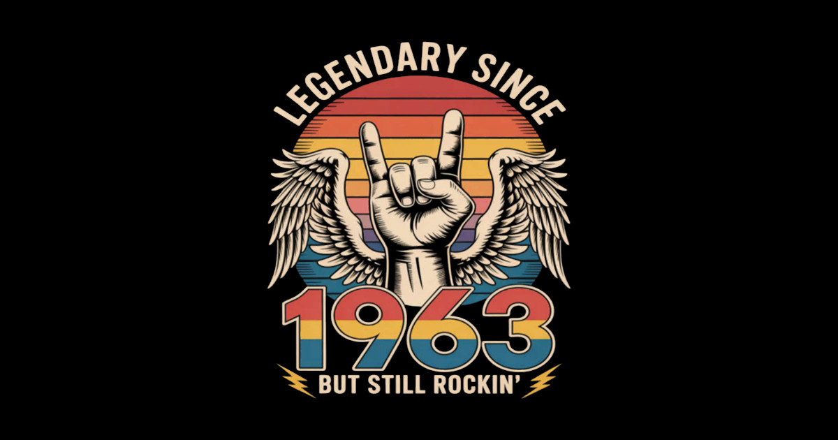 Legendary Since 1963 Vintage Retro Skirt - 1963 - Sticker | TeePublic