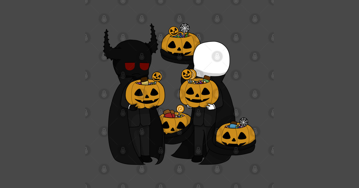 creepypasta zalgo and slenderman chibi - Creepypasta - T-Shirt | TeePublic