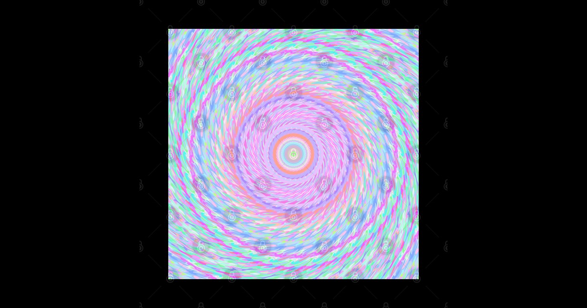 Funky Vibrant Trippy Spiral Mandala - Vortex - Sticker | TeePublic
