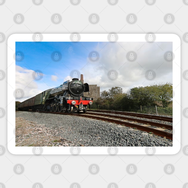 The Flying Scotsman in Cornwall - Flying Scotsman - Sticker | TeePublic
