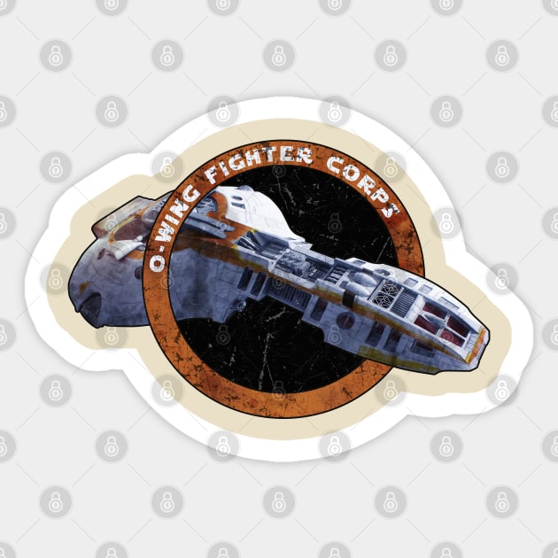 O - WING FIGHTER CORPS - Star Wars - Sticker | TeePublic
