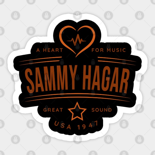 ND Sammy Hagar Music D119 - Sammy Hagar - Sticker | TeePublic