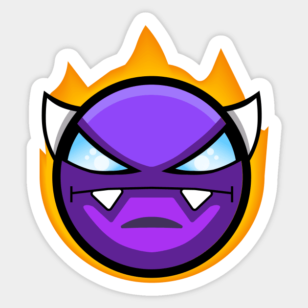 Epic worthy Geometry dash - Geometry Dash - Sticker | TeePublic
