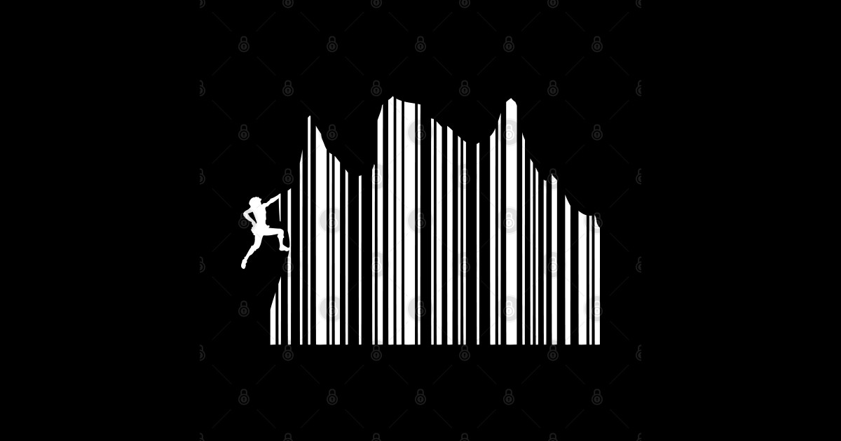 Barcode Climbing - Supermarket - Climber - Hiker - Climbing - Posters ...