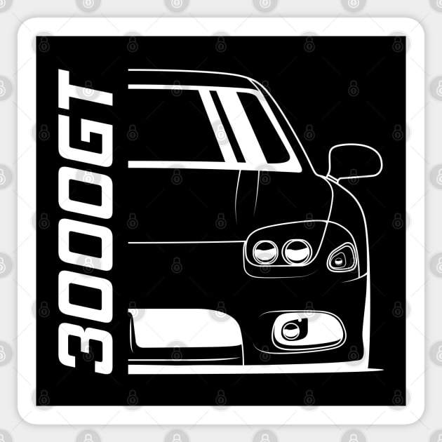 Front 3000GT JDM 1997 1998 - 3000gt - Sticker | TeePublic