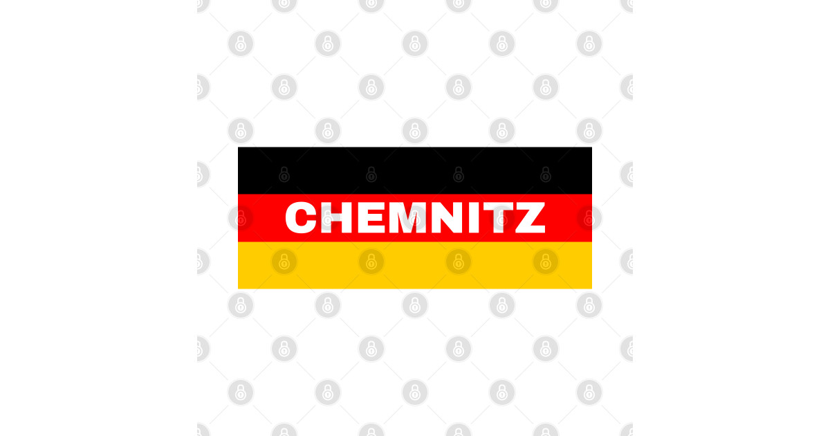 Chemnitz City in German Flag - Chemnitz - T-Shirt | TeePublic