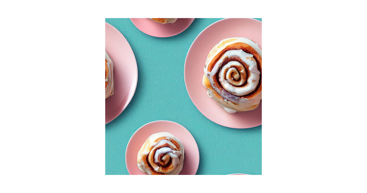 Watercolor cinnamon bun pattern - Cinnamon - T-Shirt | TeePublic