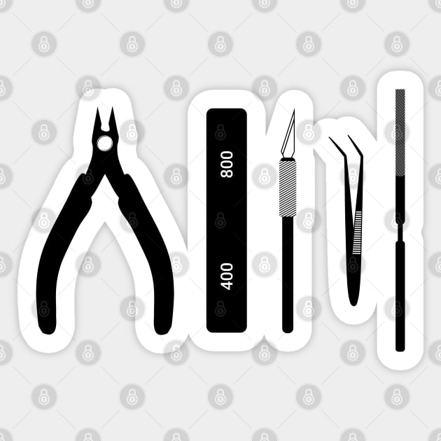 Gunpla Model Tools - Gunpla - Sticker | TeePublic