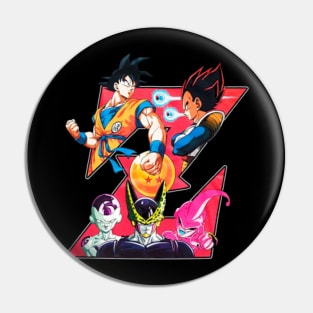 Vegeta Goku Super Dragon Ball Z Pins and Buttons for Sale | TeePublic