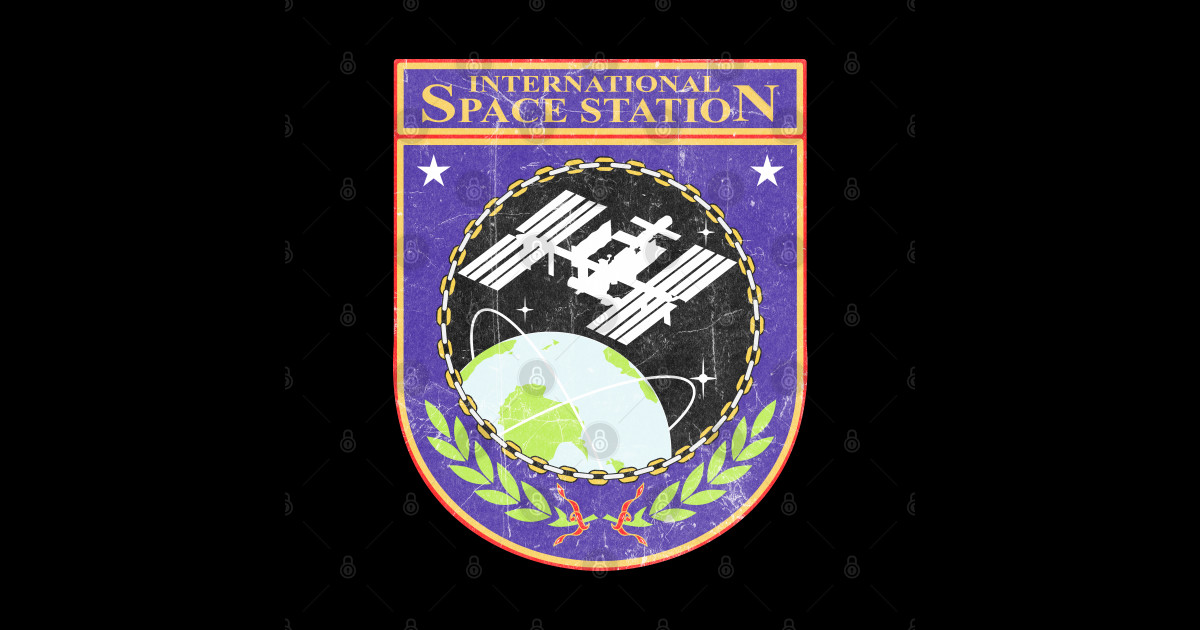 International Space Station Vintage Logo - International Space Station ...