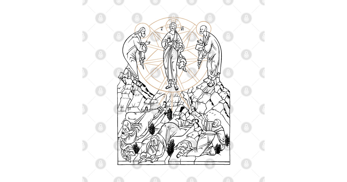 Transfiguration | Μεταμορφωσις | Russian Outline of the Icon of the ...