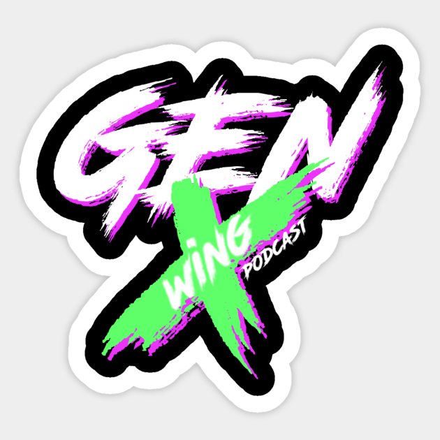 Gen X Wing Rage - Green/Pink - Gen X - Sticker | TeePublic