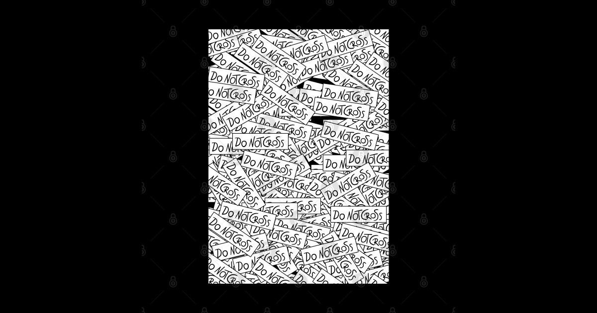 Do not cross! - Do Not Dress - Sticker | TeePublic