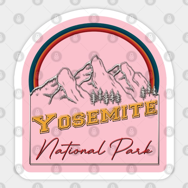 Yosemite National Park - Yosemite National Park - Sticker | TeePublic