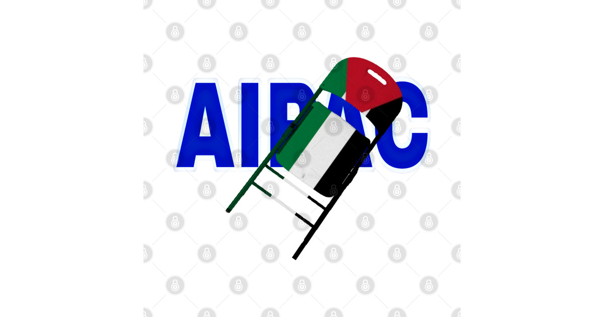 Folding Chair To The Israel Lobby - Palestinian Flag - Front - Anti ...
