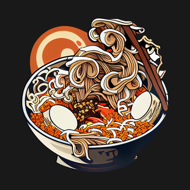 Ramen Noodle sticker - Ramen - T-Shirt | TeePublic