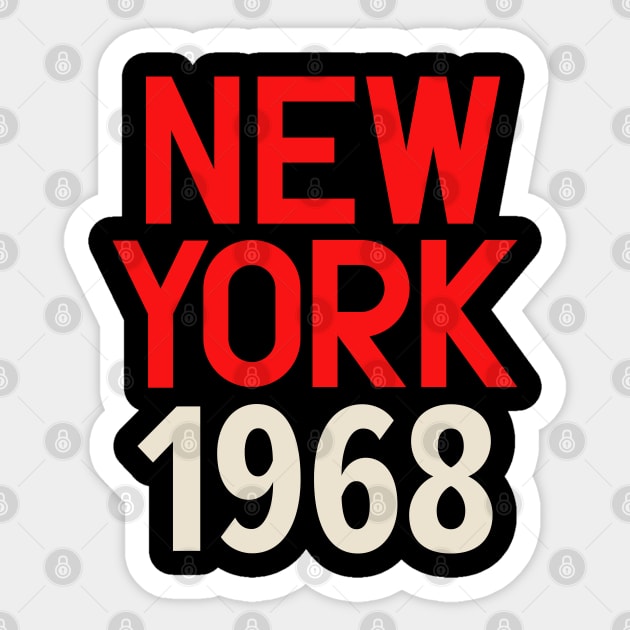 Iconic New York Birth Year Series: Timeless Typography - New York 1968 ...